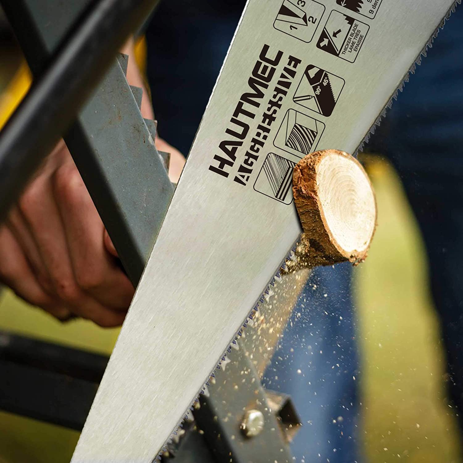 HAUTMEC 14 in. Universal Hand Saw - 11 TPI Fine Cuts Wood Saw - Profes – Hautmectools